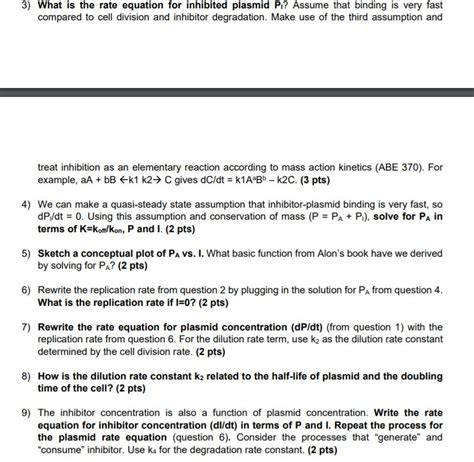 Basic Mathematical Model For Plasmid Replication