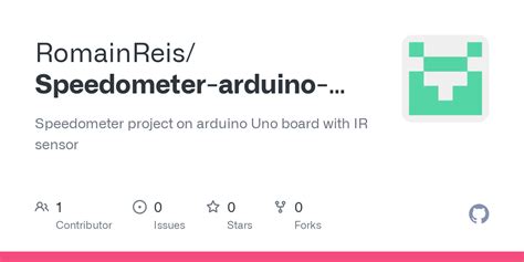 GitHub RomainReis Speedometer Arduino Uno Speedometer Project On Arduino Uno Board With IR Sensor