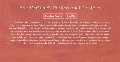 Eric Mcguires Professional Portfolio