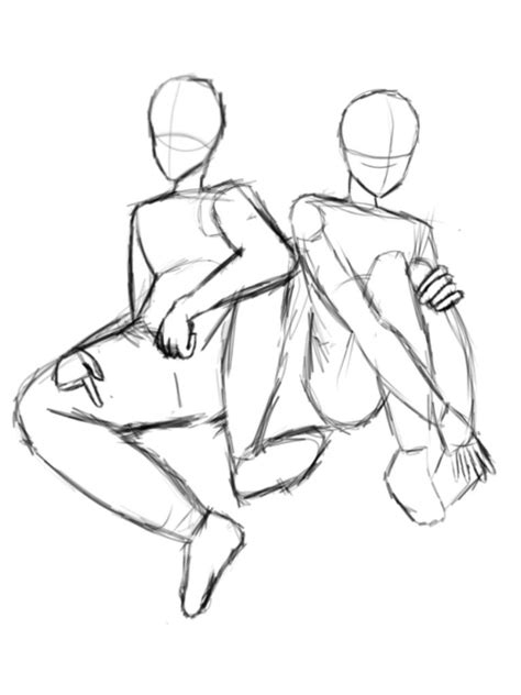 Pareja O Amigos Dibujo De Personas Bocetos Bocetos De Personas