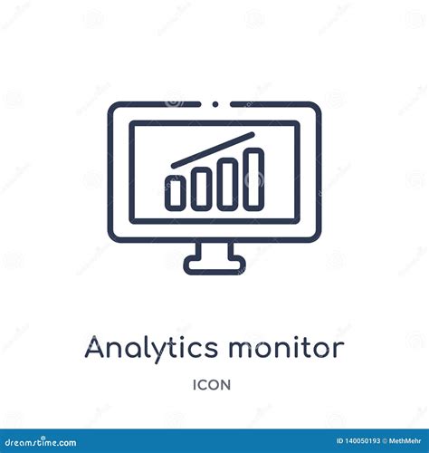 Linear Analytics Icon From Digital Economy Outline Collection Thin