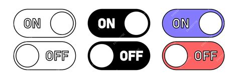 premium vector turn on off toggle switch icon lined isolated and
