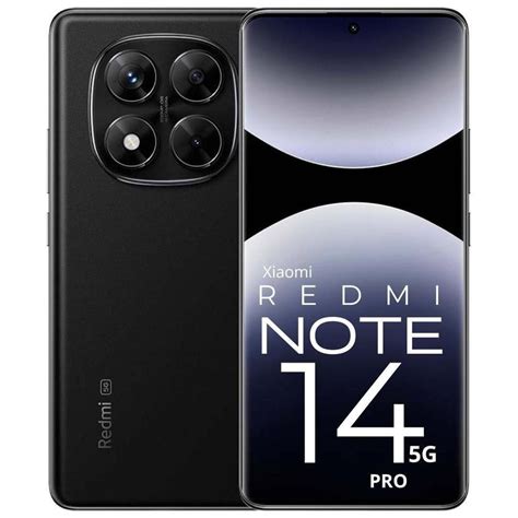 Smartphone Xiaomi Redmi Note 14 Pro 5g Midnight Black Preto 12gb Ram 512gb Rom Nfc 24090ra29g