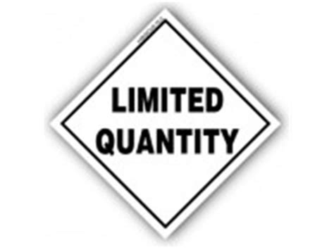 Warning Labels Limited Quantities Symboluk