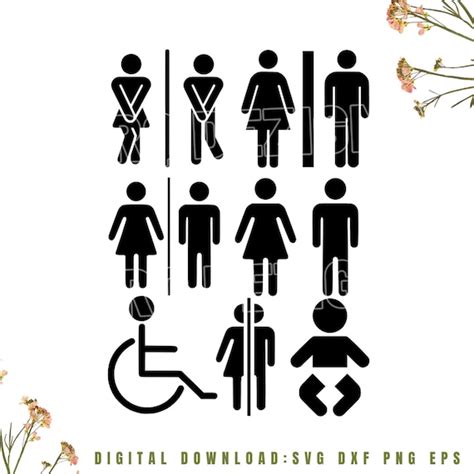 Toilet Sign Silhouette