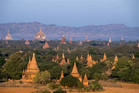 Buddhist Temples At Bagan Kingdom Myanmar Burma Stock Image Image