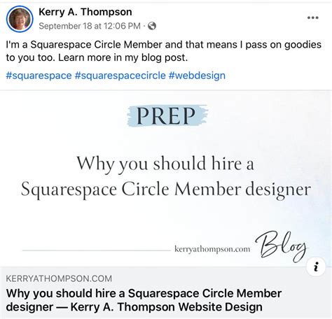 How To Connect Your Blog Or Website Page To A Link Preview Image Kerry A Thompson Website Design