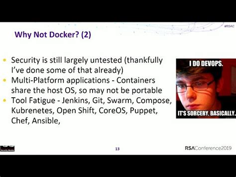 RSA Conference Talk How I Learned Docker Security The Hard Way So You Dont Have To From RSA