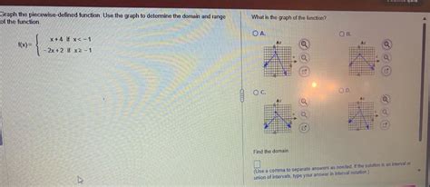 Solved Graph The Piecewise Defined Function Use The Graph Chegg Com