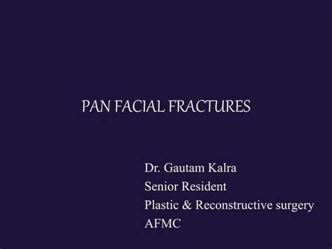Copy Of Maxillary Fracture And Mid Faceppt