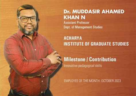 I Am Truly Honored To Be Recognized As The Employee Of The Month I