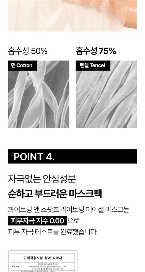 화이트닝 앤 스팟츠 라이트닝 페이셜 마스크 Sudee