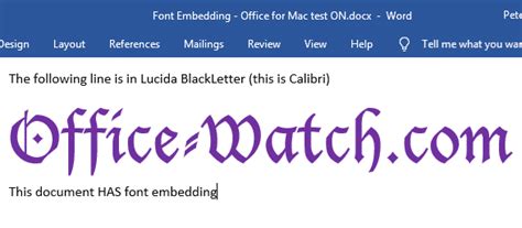 What Is Font Embedding In Microsoft Word Office Watch