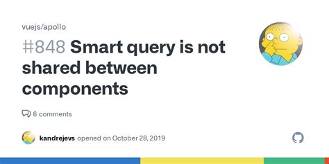 smart query is not shared between components · issue 848 · vuejs