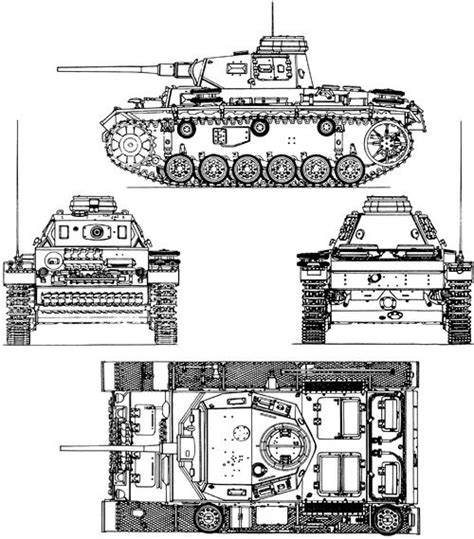 Blueprints Tanks Ww2 Tanks Germany 2 Sdkfz 141 Pzkpfwiii