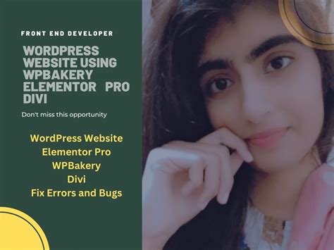 Wordpress Website Using Wpbakery Or Elementor And Fix Website Error Upwork