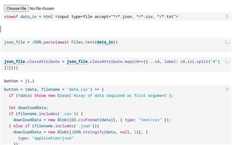 json txt csv editor bernatesquirol observable