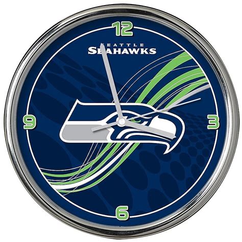 The Memory Company Seattle Seahawks Nfl Analog Round Wall Classic In
