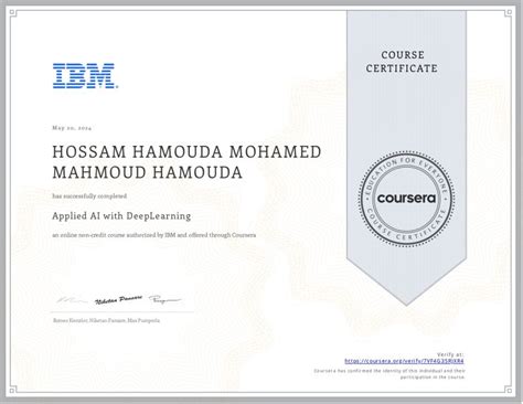 Hossam Hamouda On Linkedin Ai Deeplearning Ibm Appliedai