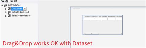 C Wpf Draganddrop Databinding Only Works For Dataset Not Ef Stack Overflow