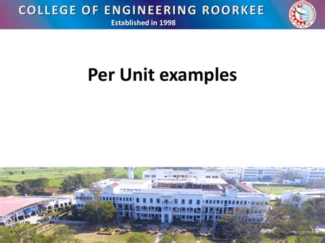 Per Unit Examples In Electrical Engineering