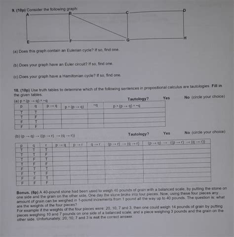 Solved 9 10p Consider The Following Graph A Does This