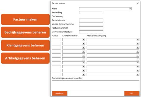 Factuur In Excel Sjabloon Download Gratis Ter Zake Excel