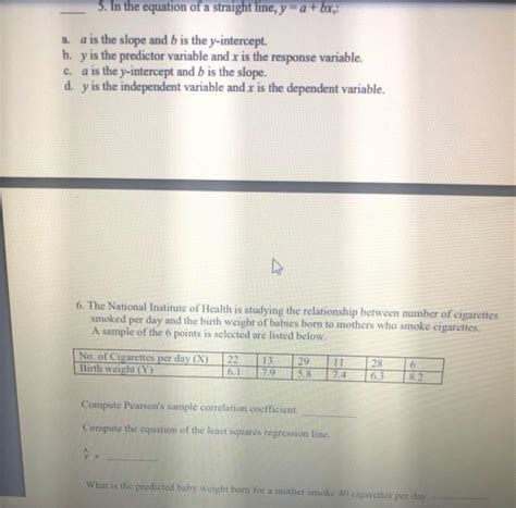 Solved 1 When Regressing Y On X Y Is Called The A