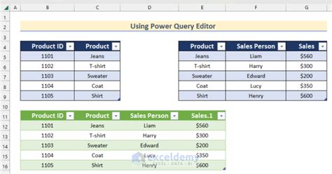 How To Perform The Left Join In Excel 3 Methods Exceldemy