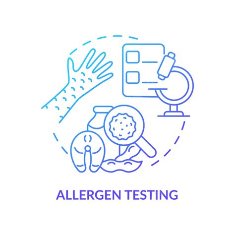 Concept Testing Vector Hd Images Allergen Testing Blue Gradient Concept Icon General