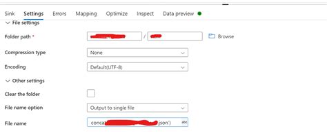 Json File In Adf Data Flow Is Generating With Column Name And