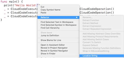Swift Local Refactoring