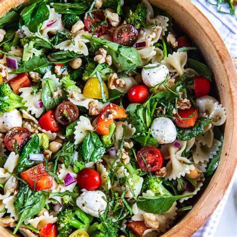 Spinach Pasta Salad Wholesome Made Easy