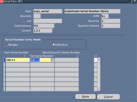 Oracle Subinventory Transfer