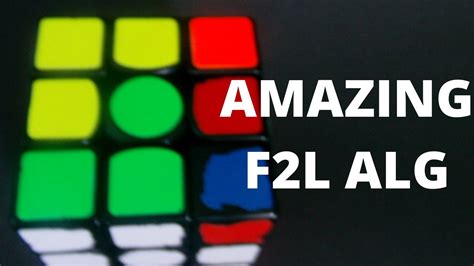 An Amazing F2l Algorithm Youtube