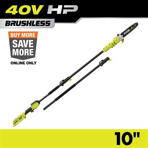 Ryobi 40v Hp Brushless 10 In Cordless Battery Pole Saw Tool Only