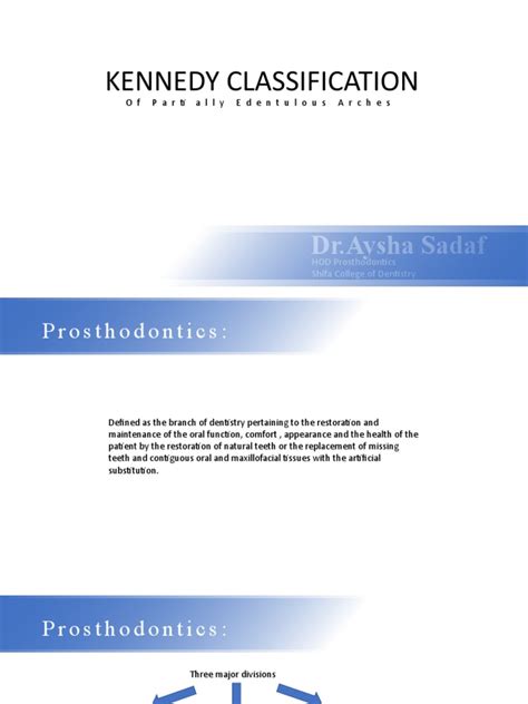 Kennedy Classification 3 Pdf Prosthodontics Dentures