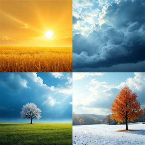 Free Four Seasons Collage Image Seasons Weather Nature Download