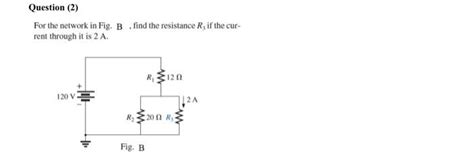 Solved For The Network In Fig B Find The Resistance R If Chegg