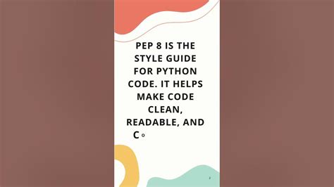 What Is Pep 8 And Why Is It Important Quick Python Tip Shorts Coding Python Settheory