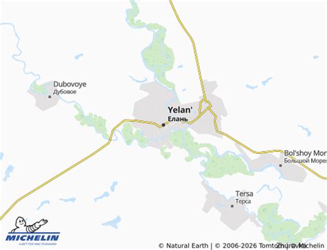 Michelin Yelan Map Viamichelin