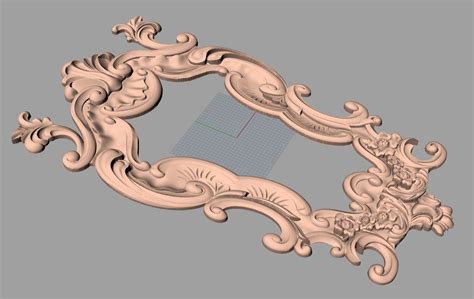 Door Design 3d Relief Model Stl Format File For Cnc Carving E666 3d