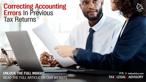 Correcting Accounting Errors In Previous Tax Returns