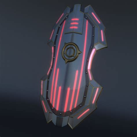 Sci Fi Shield 3d Model 10 Max Obj Fbx Stl Free3d