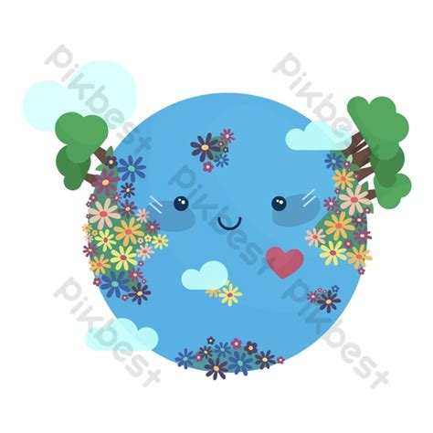 귀여운 지구 벡터 사진 일러스트 Png Eps 무료 다운로드 Pikbest