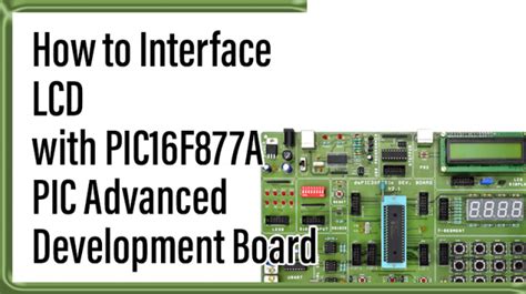 how to interface lcd with pic16f877a pic pantech ai