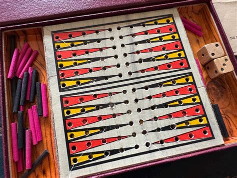 Vintage De Luxe Acey Ducey Game Circa 1930s Wooden Peg Board Game Etsy