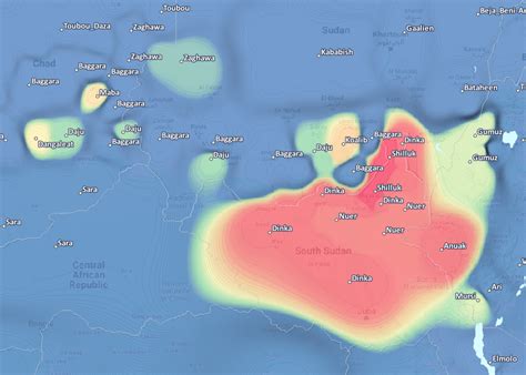 genetic similarity heatmap for south sudanese shilluk r 23andme