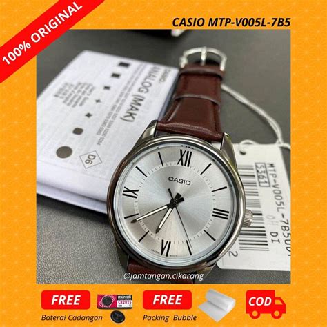 Jual Jam Tangan Pria Casio Mtp V005l 7b5 Garansi Resmi Indonesia 1 Tahun Shopee Indonesia