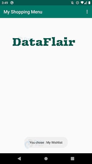 Android Menu Steps To Implement Menu In Android DataFlair